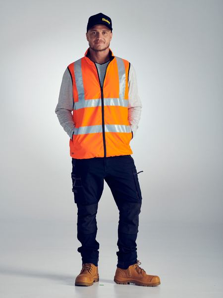 Taped Hi Vis Reversible Puffer Vest – Squadwear Australia