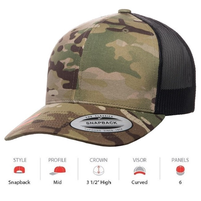 6606MC Retro Trucker Multicam – Squadwear Australia