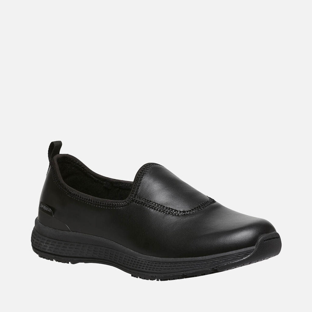 Women's Superlite Leather Slip-On Work Shoes -Black – Squadwear Australia