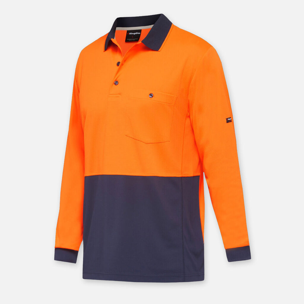 Workcool Hyperfreeze Hi-Vis Two Tone Long Sleeve Polo Shirt – Squadwear ...