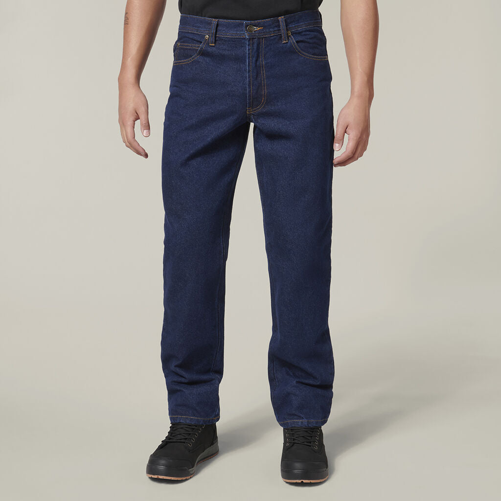 Heavy Duty Washed Denim Work Jeans – Squadwear Australia